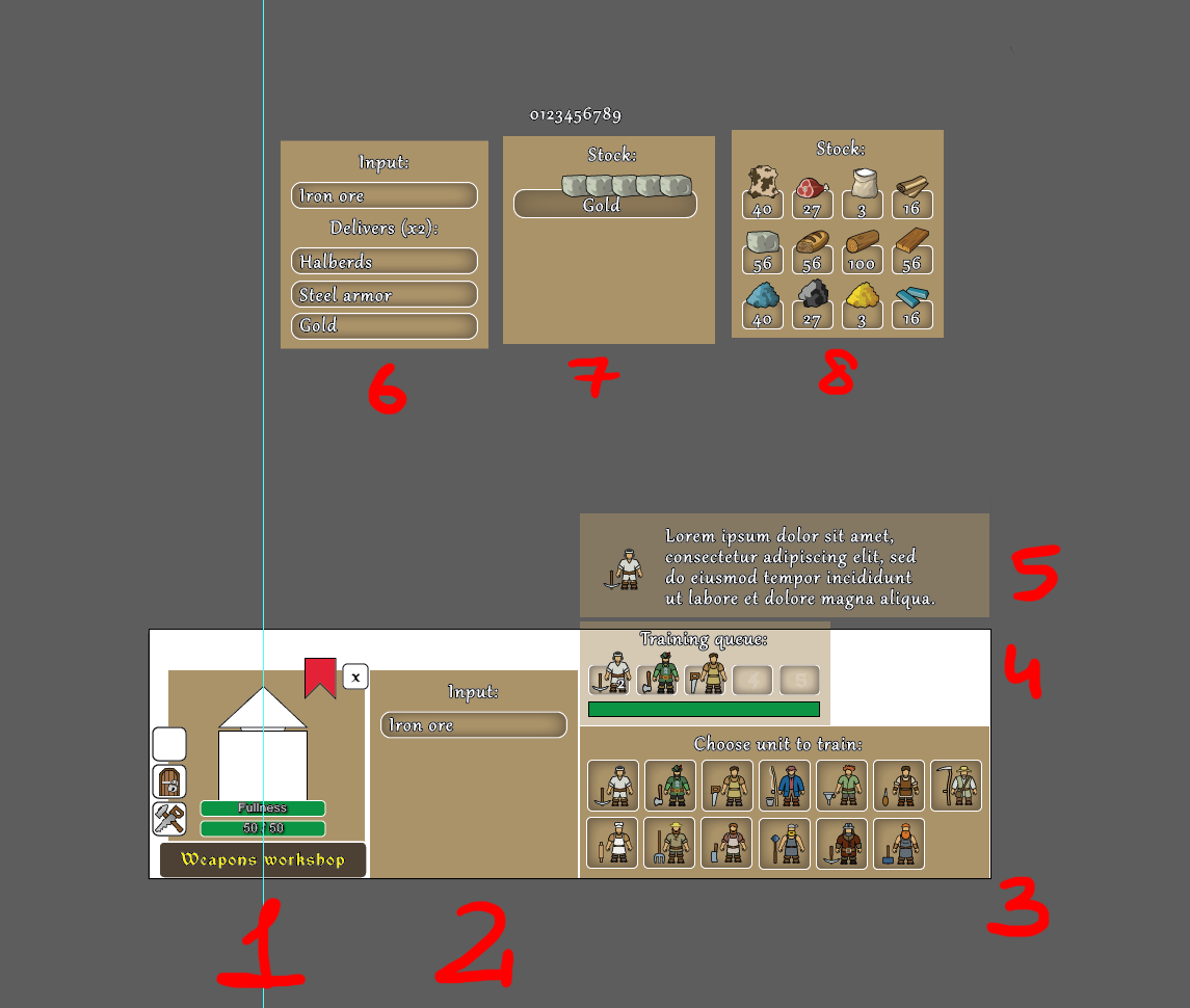HUD redesign – work in progress | Knights Province devblog